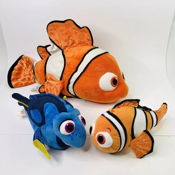 Toys | Lot Of 3 Dory Nemo Plush Fish Toy Plushie Ty Disney Pixar ...